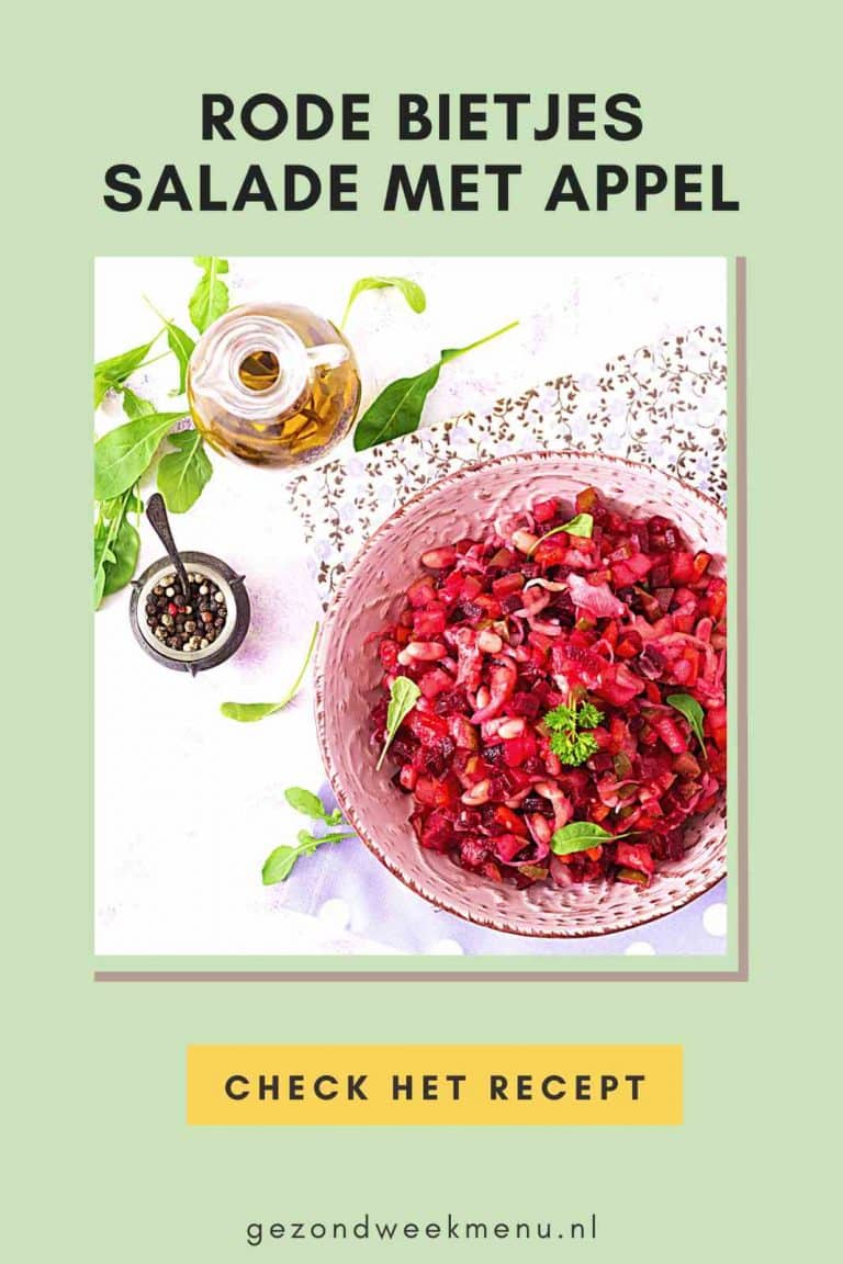 Snelle En Gezonde Rode Bieten Salade Met Appel