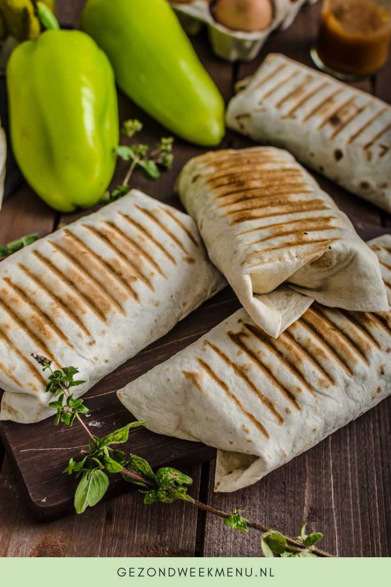 Oosterse Wraps Met Kip En Sperziebonen